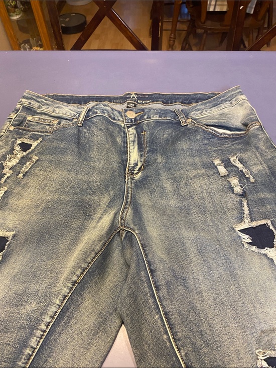 Ashley Stewart | Jeans | Ashley Stewart Skinny Jeans Distressed Light ...